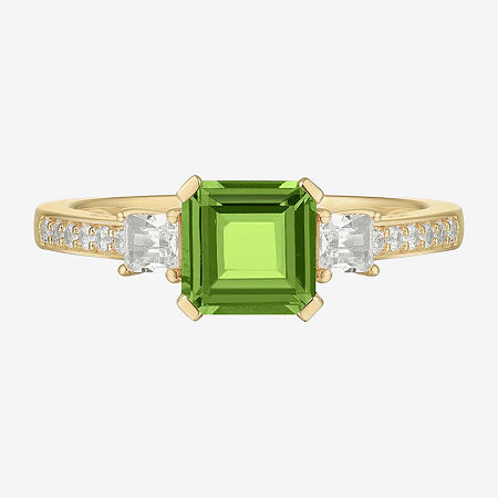 Click here for Womens Gemstone 14K Gold Over Silver Halo Delicate... prices