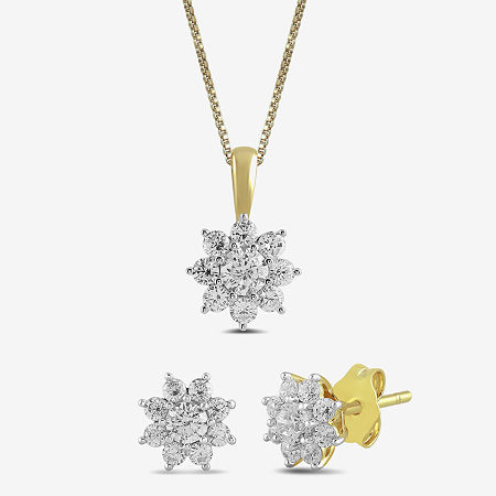 Click here for Diamond Blossom Womens 1 CT. T.W. Lab Grown White... prices