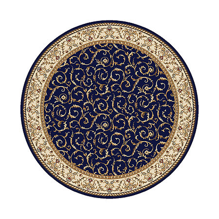 Click here for Closeout! Km Home 1599/1555/Navy Pesaro Blue 53 x... prices