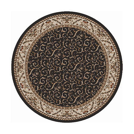 Click here for Como Scroll Traditional Oriental Indoor Round Area... prices
