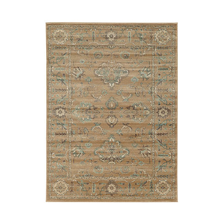 Closeout! Km Home 3562/0011/Beige Cantu Beige 53 x 73 Area Rug - Beige