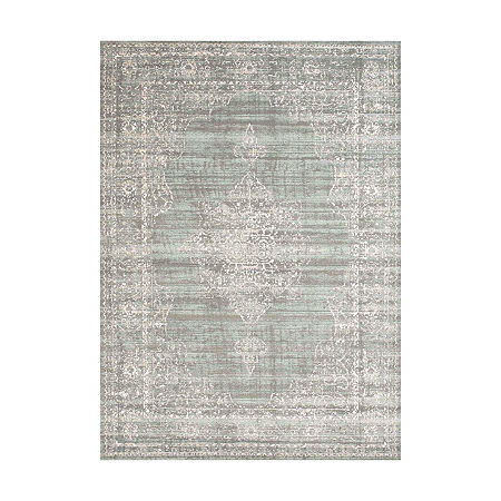 Closeout! Km Home 3563/0050/Green Cantu Green 33 x 411 Area Rug - Green