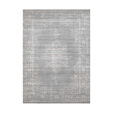 Closeout! Km Home 3563/0031/Gray Cantu Gray 53 x 73 Area Rug - Gray