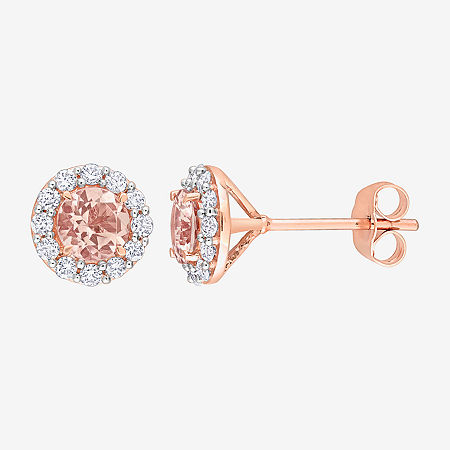 Click here for Genuine Pink Morganite 10K Rose Gold 8.5mm Round S... prices