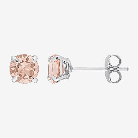 Click here for Genuine Pink Morganite 10K White Gold 5mm Round St... prices