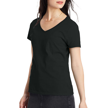 Click here for Hanes Womens V Neck Short Sleeve Active T-Shirt  3... prices