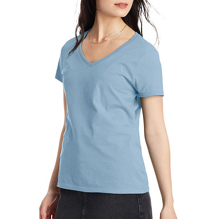 Click here for Hanes Womens V Neck Short Sleeve Active T-Shirt  3... prices