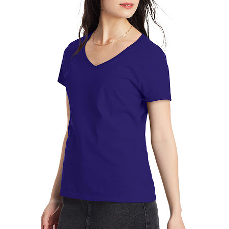 Click here for Hanes Womens V Neck Short Sleeve Active T-Shirt  S... prices