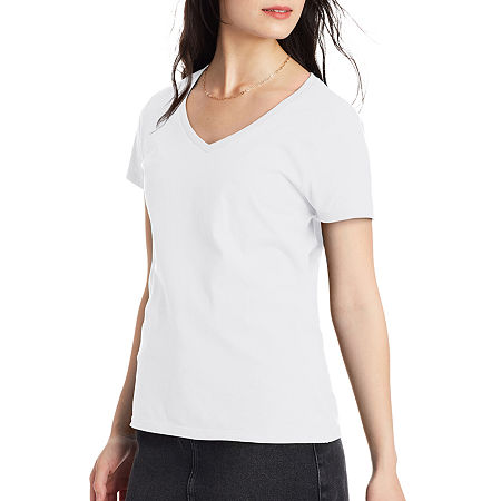 Click here for Hanes Womens V Neck Short Sleeve Active T-Shirt  S... prices