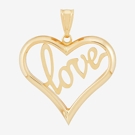 Click here for Love Womens 14K Gold Heart Pendant  One Size prices