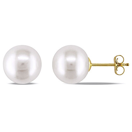 Click here for White Cultured Freshwater Pearl 14K Yellow Gold St... prices