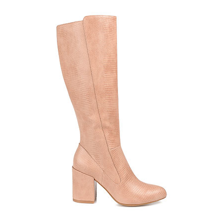Journee Collection Womens Tavia Wide Calf Knee High Boots - Blush