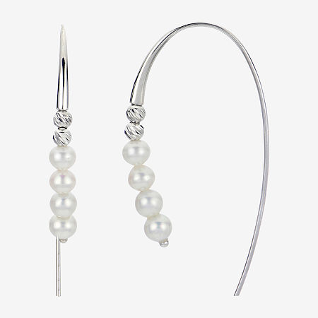 Click here for Womens White Cultured Freshwater Pearl Sterling Si... prices