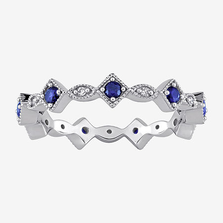 Click here for Womens Diamond Accent Lab Created Blue Sapphire 10... prices