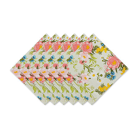 Design Imports Spring Bouquet Printed Napkin  Set of 6 - Spring Bouquet