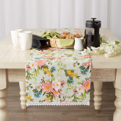 Design Imports Spring Bouquet Table Runner CAMZ12712, Color: Multi ...
