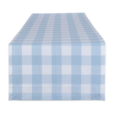 Click here for Design Imports Light Blue Buffalo Check Runner  On... prices