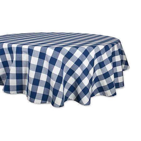 Click here for Design Imports Navy Buffalo Check Tablecloth  One... prices