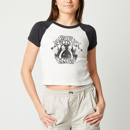Click here for Arizona Womens Round Neck Short Sleeve Juniors Cro... prices