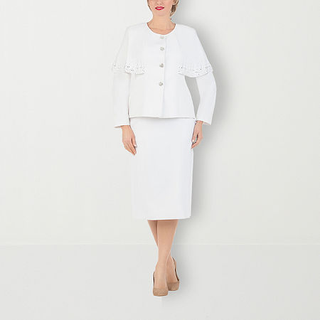 Click here for Giovanna Signature 2-pc. Skirt Suit-Plus  24w  Whi... prices