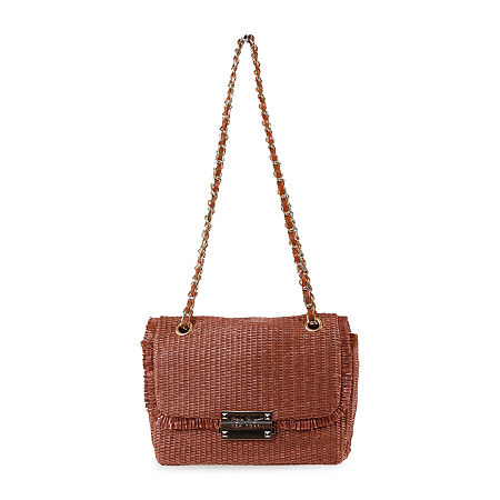 Click here for Nicole Miller Straw Shoulder Bag  One Size  Brown prices