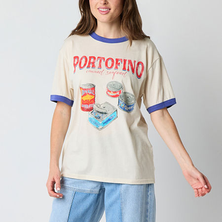 Click here for Portofino Italy Boyfriend Ringer Womens Crew Neck... prices
