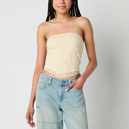 Click here for Arizona Crop Womens Tube Top Juniors  Medium  Whit... prices