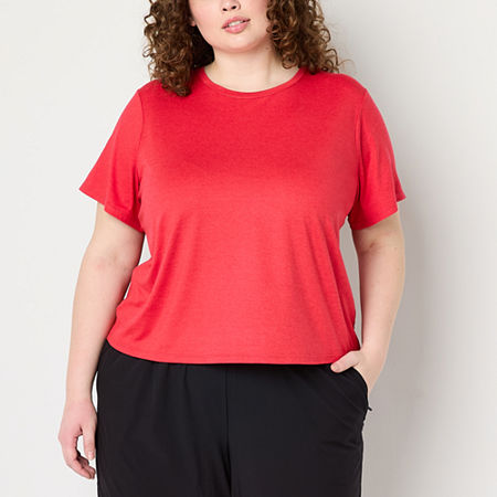 Click here for Xersion Everyday Womens Plus Crew Neck Short Sleev... prices