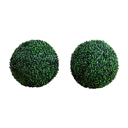 Click here for Nearly Natural 2-pc. 12 Boxwood Artificial Plant... prices