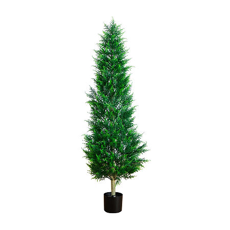 Click here for Nearly Natural 5ft Cypress Tower Indoor Outdoor Ar... prices