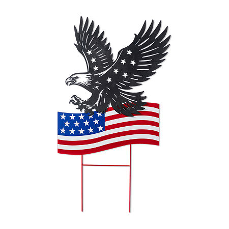 Click here for Glitzhome 30 Metal Eagle 4th of July Yard Art  One... prices
