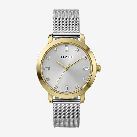 Click here for Womens Timex(R) Silver-Tone Mesh Bracelet Watch -... prices