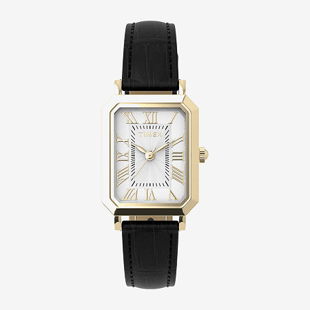 Click here for Timex Womens Black Leather Strap Watch Tw2y71900vq... prices