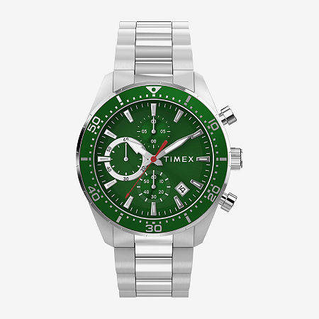 Click here for Timex Mens Silver Tone Stainless Steel Bracelet Wa... prices