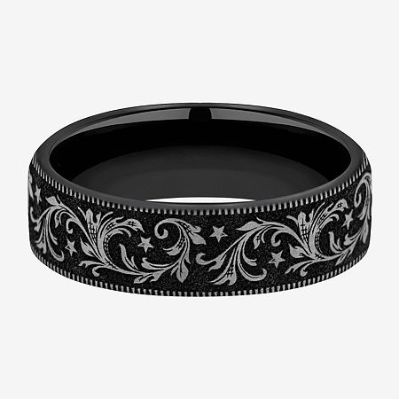Click here for Mens 6.5MM Titanium Wedding Band  8 1/2  Black prices