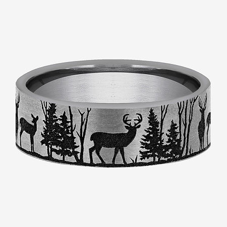 Click here for Mens 7MM Tungsten Wedding Band  9  Gray prices