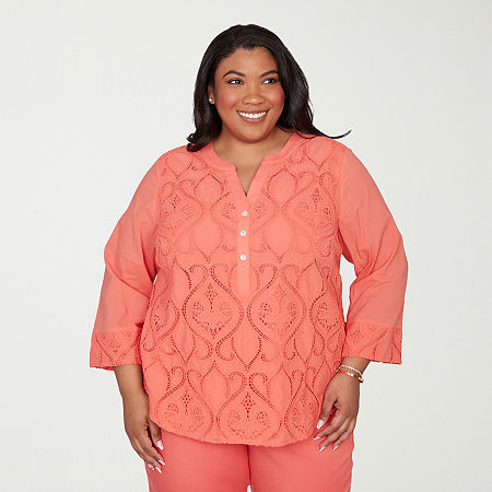 Click here for Alfred Dunner Resort Living Womens Plus Lace Lined... prices