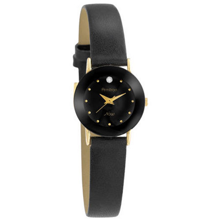 Click here for Womens Armitron Diamond Accent Watch - 75-2447BLK prices