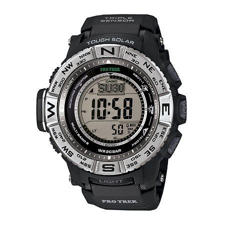 Click here for Casio Pro Trek Mens Multi-Function Digital Black S... prices