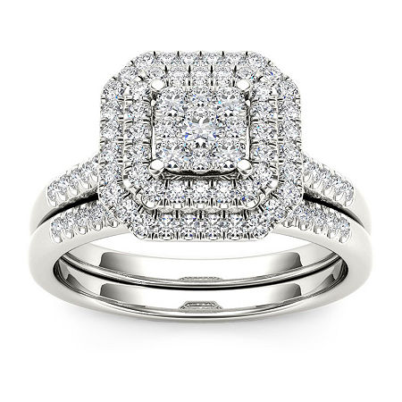 Click here for Womens 1/2 CT. T.W. Natural White Diamond 10K Whit... prices
