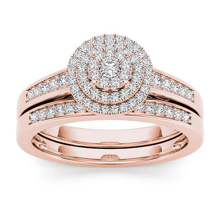 Click here for Womens 1/3 CT. T.W. Natural White Diamond 10K Rose... prices