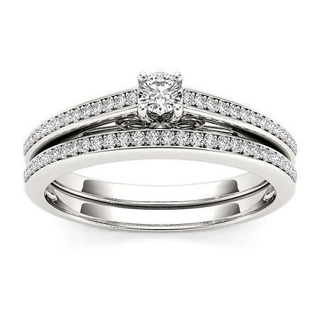 Click here for Womens 1/2 CT. T.W. Natural White Diamond 10K Whit... prices