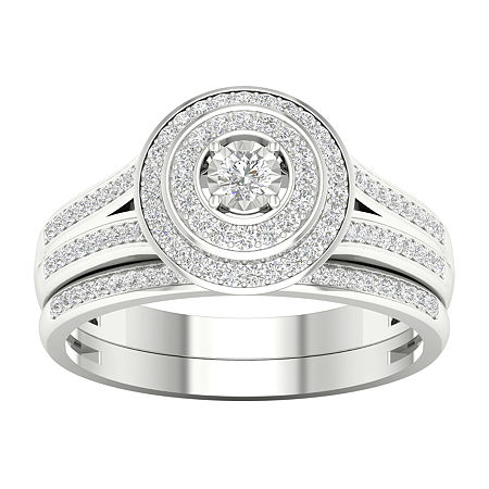 Click here for Womens 1/3 CT. T.W. Natural White Diamond 10K Whit... prices