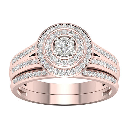Click here for Womens 1/3 CT. T.W. Natural White Diamond 10K Rose... prices
