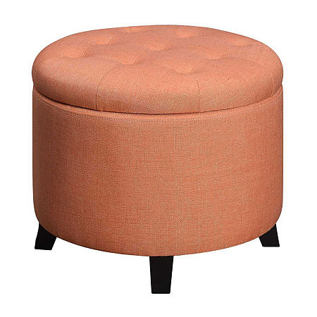 Click here for Designs4Comfort Round Ottoman  One Size  Pink prices
