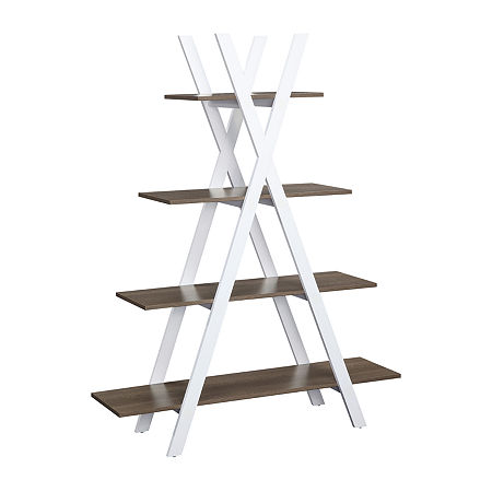 Click here for Oxford 4-Shelf Bookcase  One Size  Brown prices