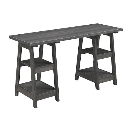 Click here for Designs 2 Go Double Trestle Desk  One Size  Gray prices