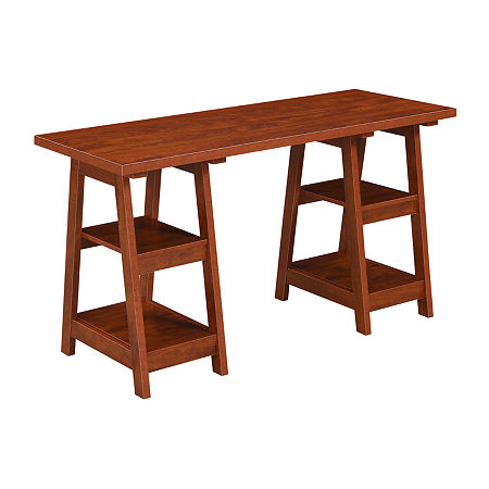 Click here for Designs 2 Go Double Trestle Desk  One Size  Red prices