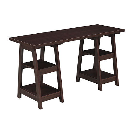 Click here for Designs 2 Go Double Trestle Desk  One Size  Black prices