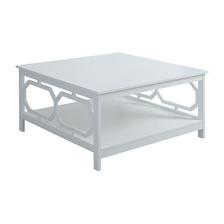 Click here for Omega Square Coffee Table  One Size  White prices